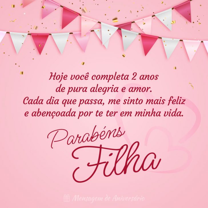 Mensagens de Aniversário de 2 Anos - Mensagem de Aniversário